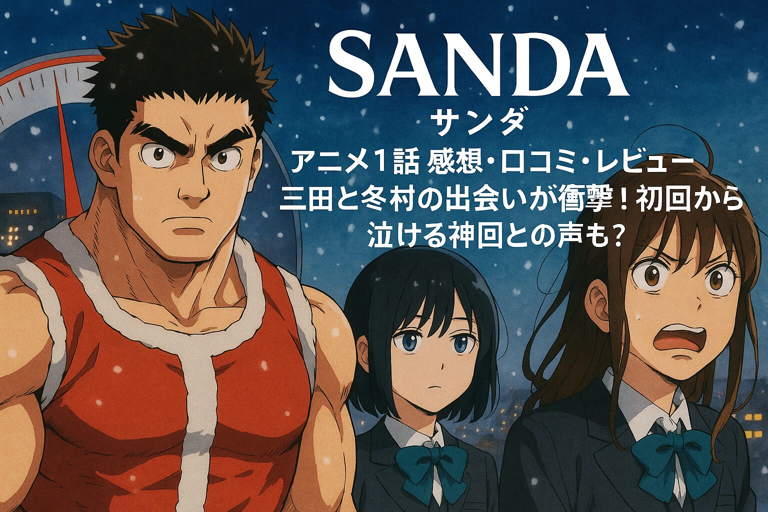 SANDA アニメ 1話 感想・口コミ・レビュー｜三田と冬村の出会いが衝撃！初回から泣ける神回との声も？ | アニきゅん